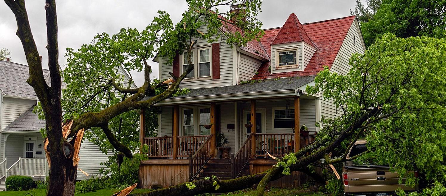 Roof Storm Damage in Falls Church VA